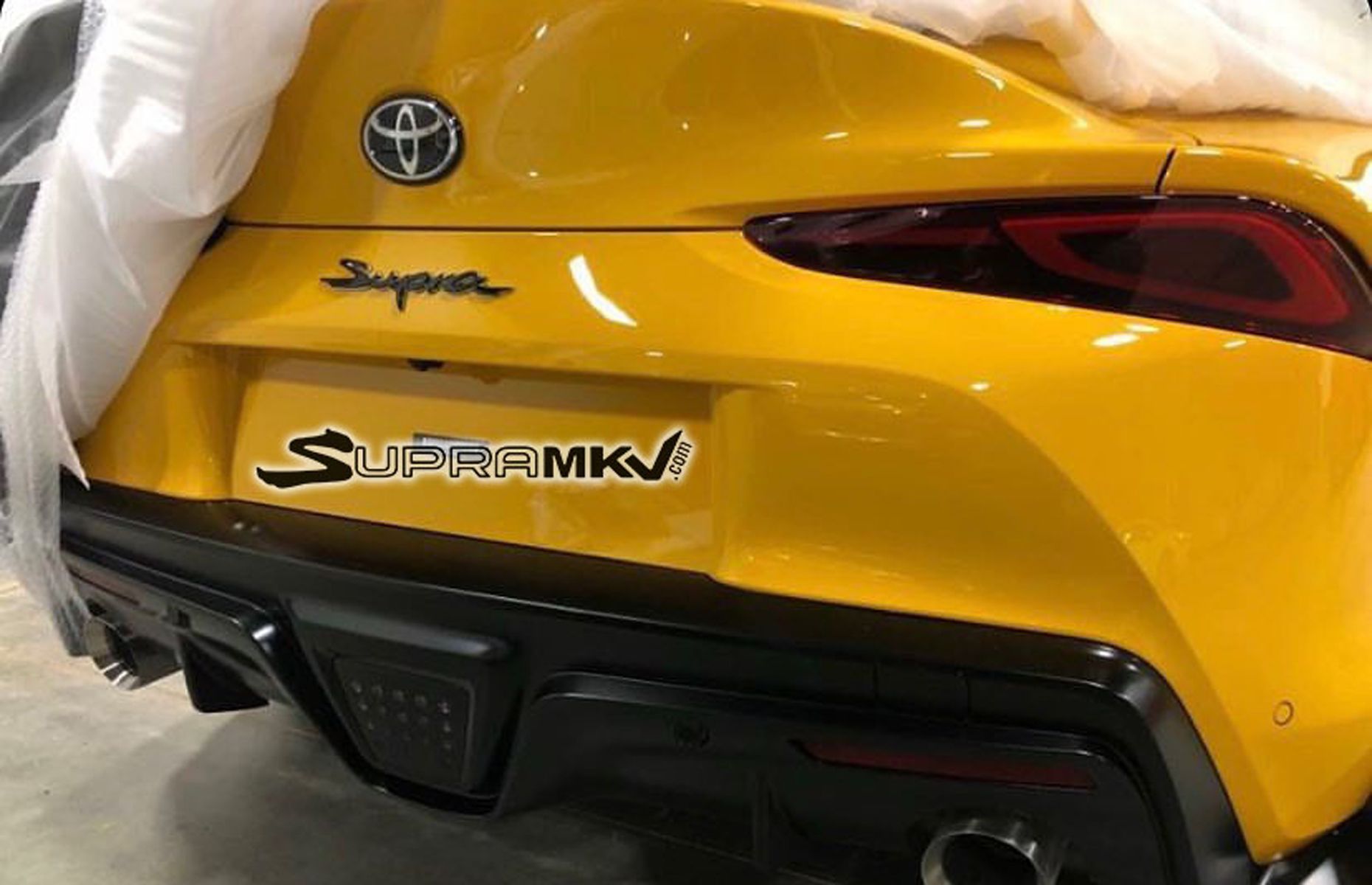 Rear end of new 2020 Toyota Supra leaked online | Driving