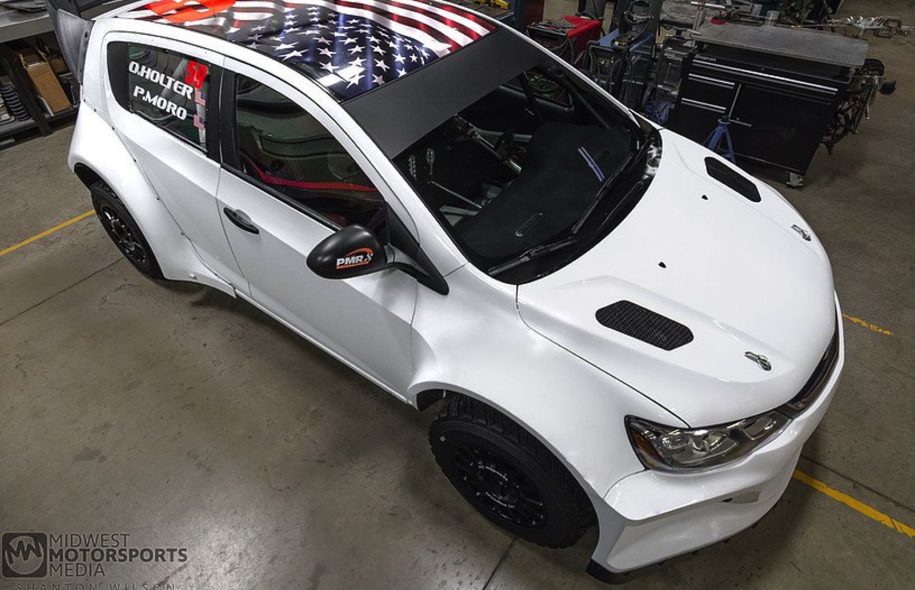 This rally team put a V8 in a Chevy Sonic | Driving