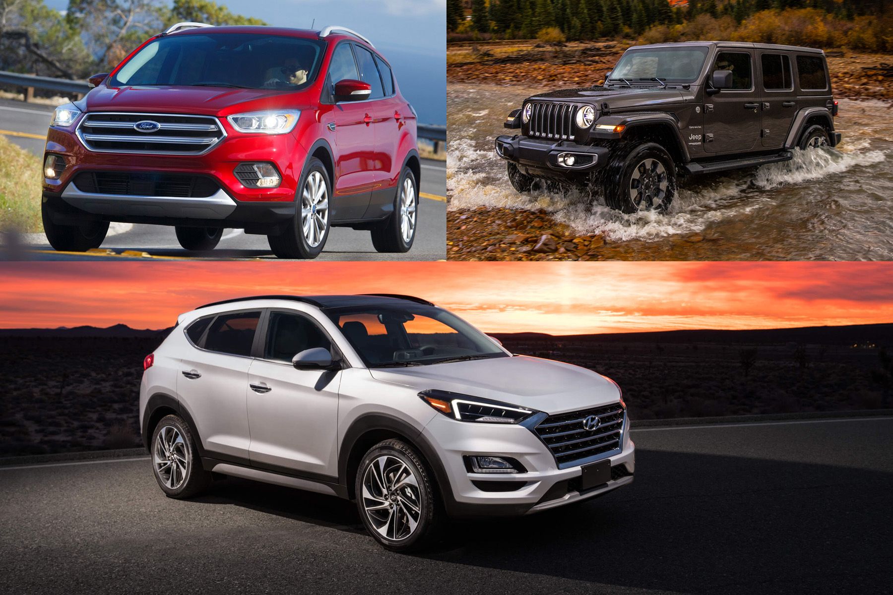 Two for the city, one for the boonies — three SUVs with cash in the ...