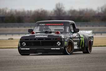 Ken Block's 'Hoonitruck' Ford F-150 is a ridiculous, tire-shredding ...