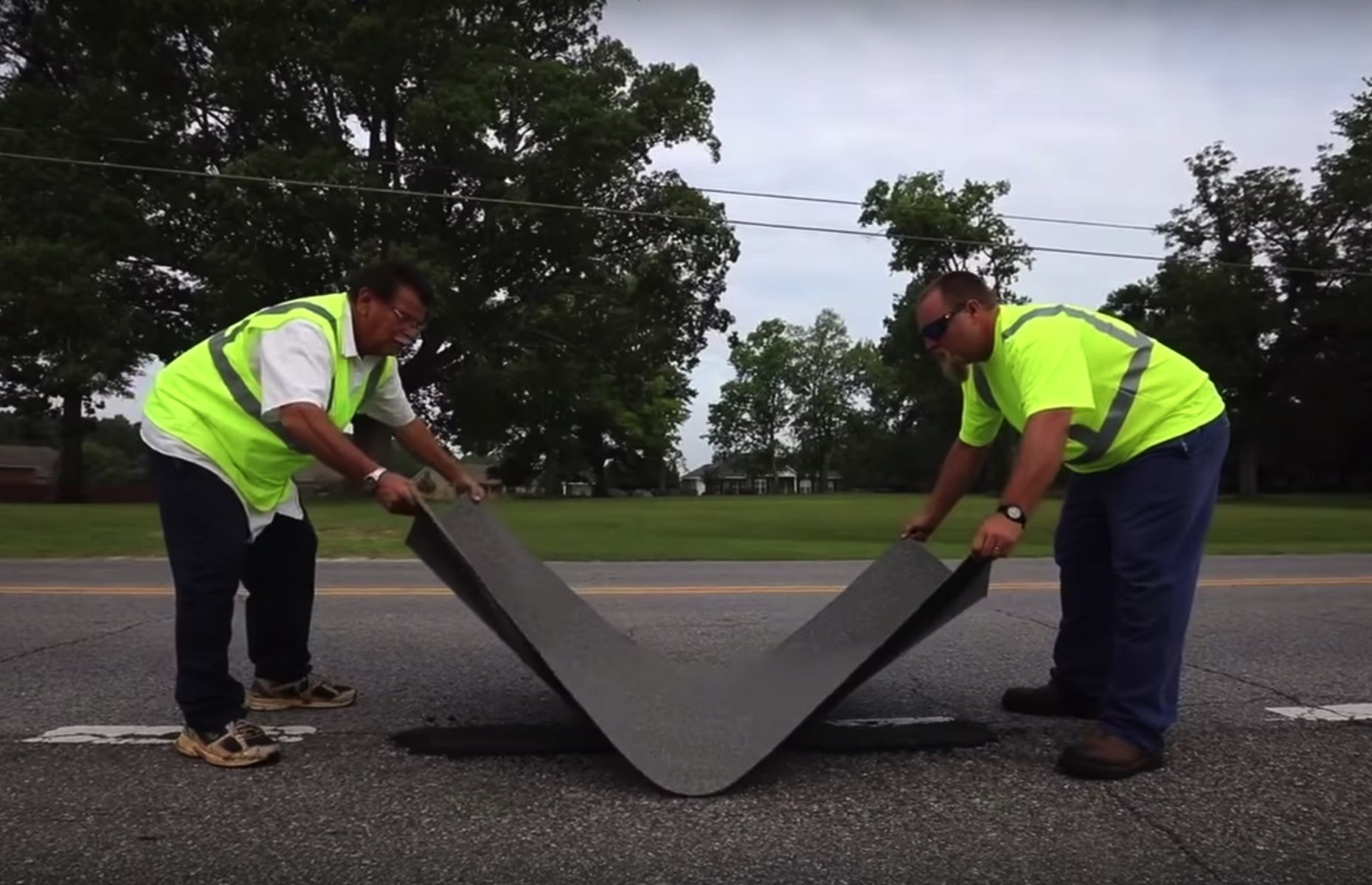 This road patch makes pothole repairs last longer | Driving