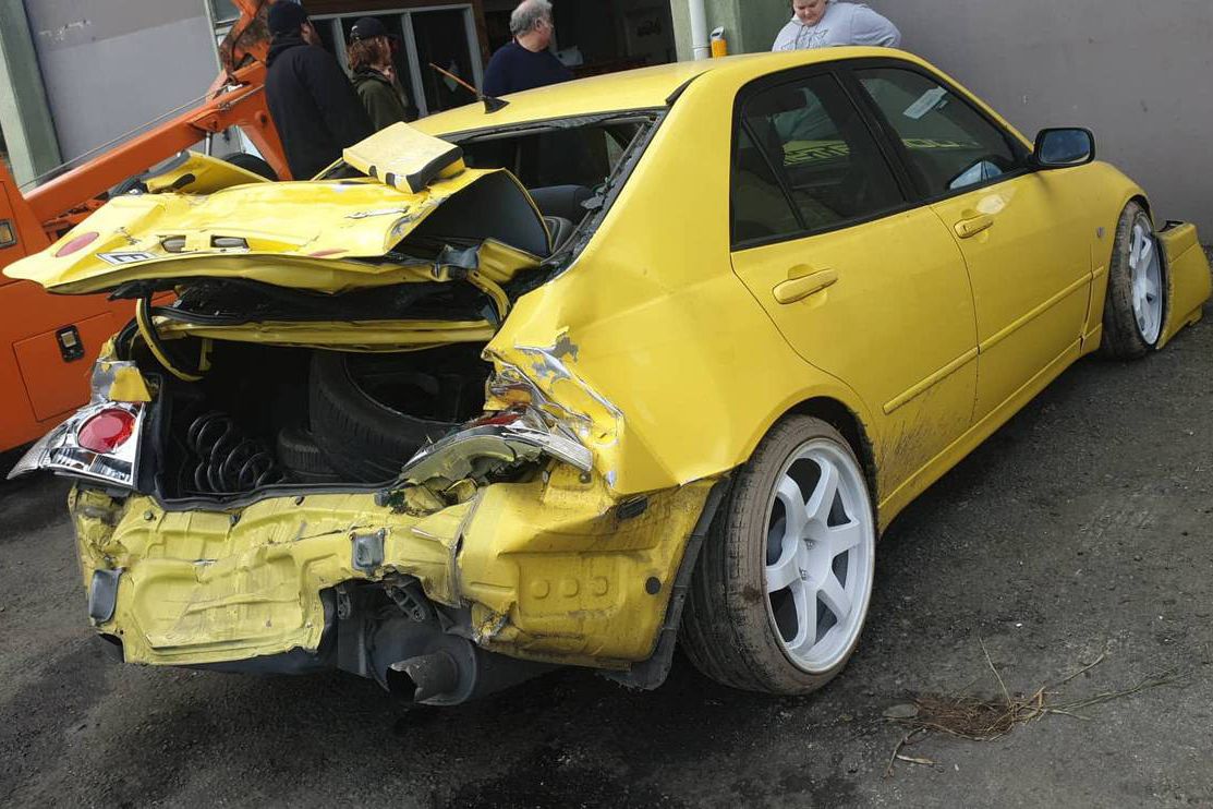 Cars destroyed after man in steam roller attacks New Zealand tuner meet ...