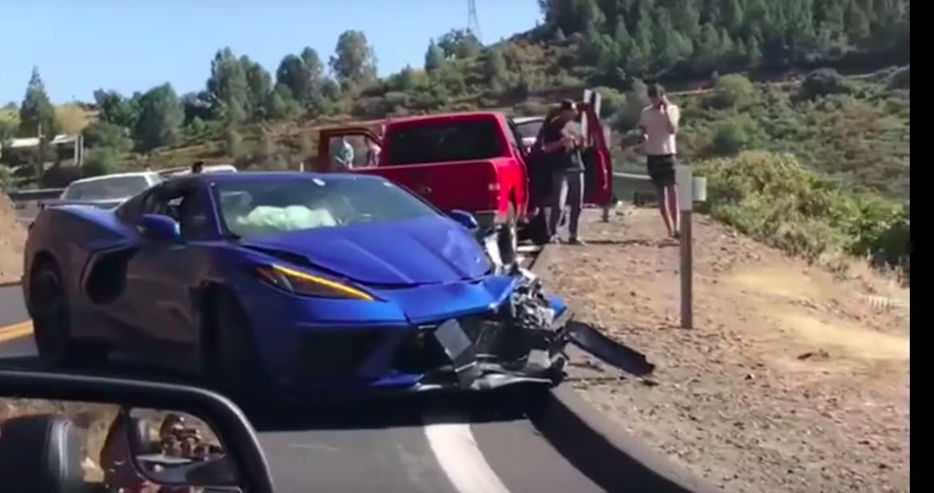 Watch: New 2020 Corvette already wrecked in California | Driving