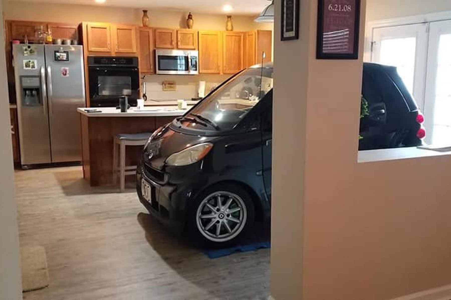 Florida man parks Smart car in kitchen so Dorian won’t blow it away ...