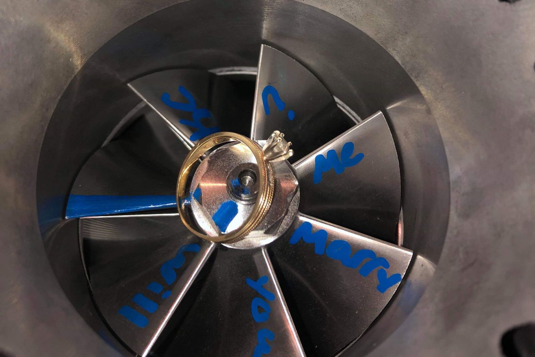 Man proposes to girlfriend with turbocharger for her truck | Driving