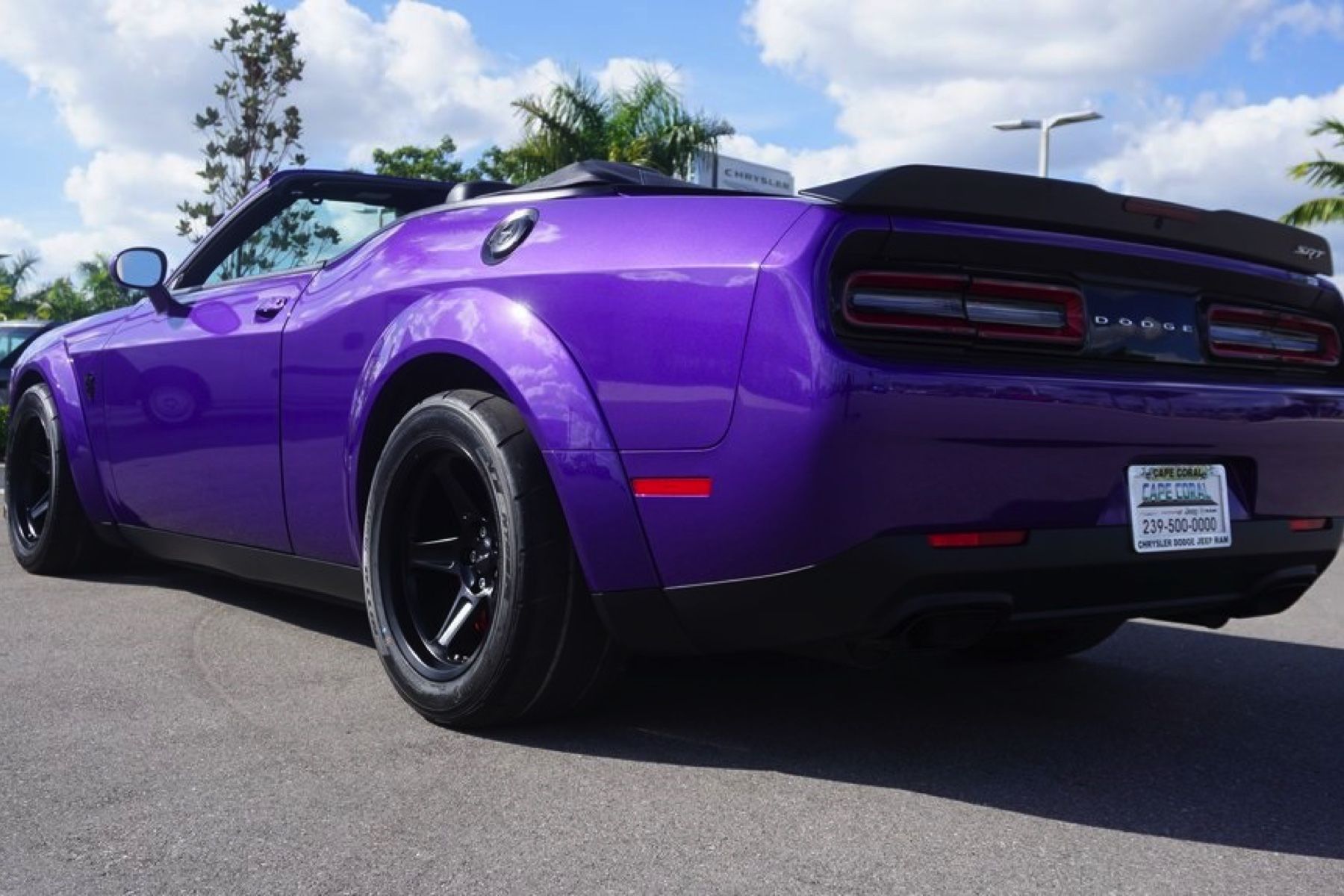 Somebody is selling a custom Dodge Challenger SRT Demon convertible ...