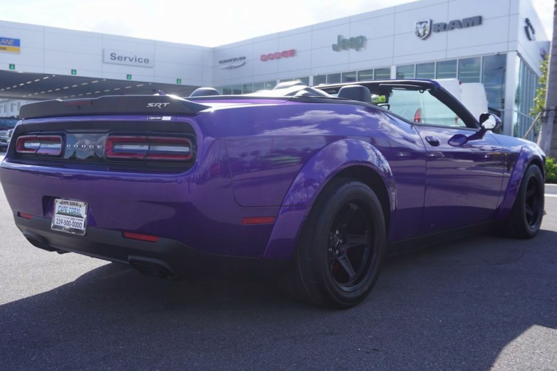 Somebody is selling a custom Dodge Challenger SRT Demon convertible ...