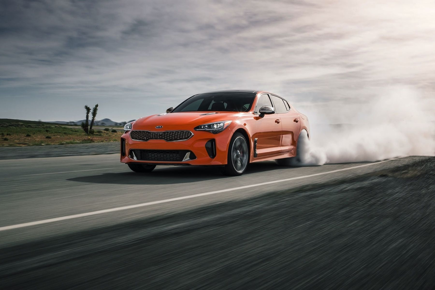 Check out the limited-edition neon-orange Kia Stinger GT just for ...