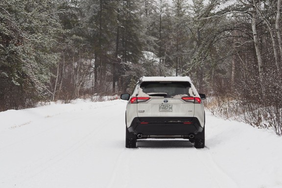 Tackling winter in the 2021 Toyota RAV4 Prime | Driving