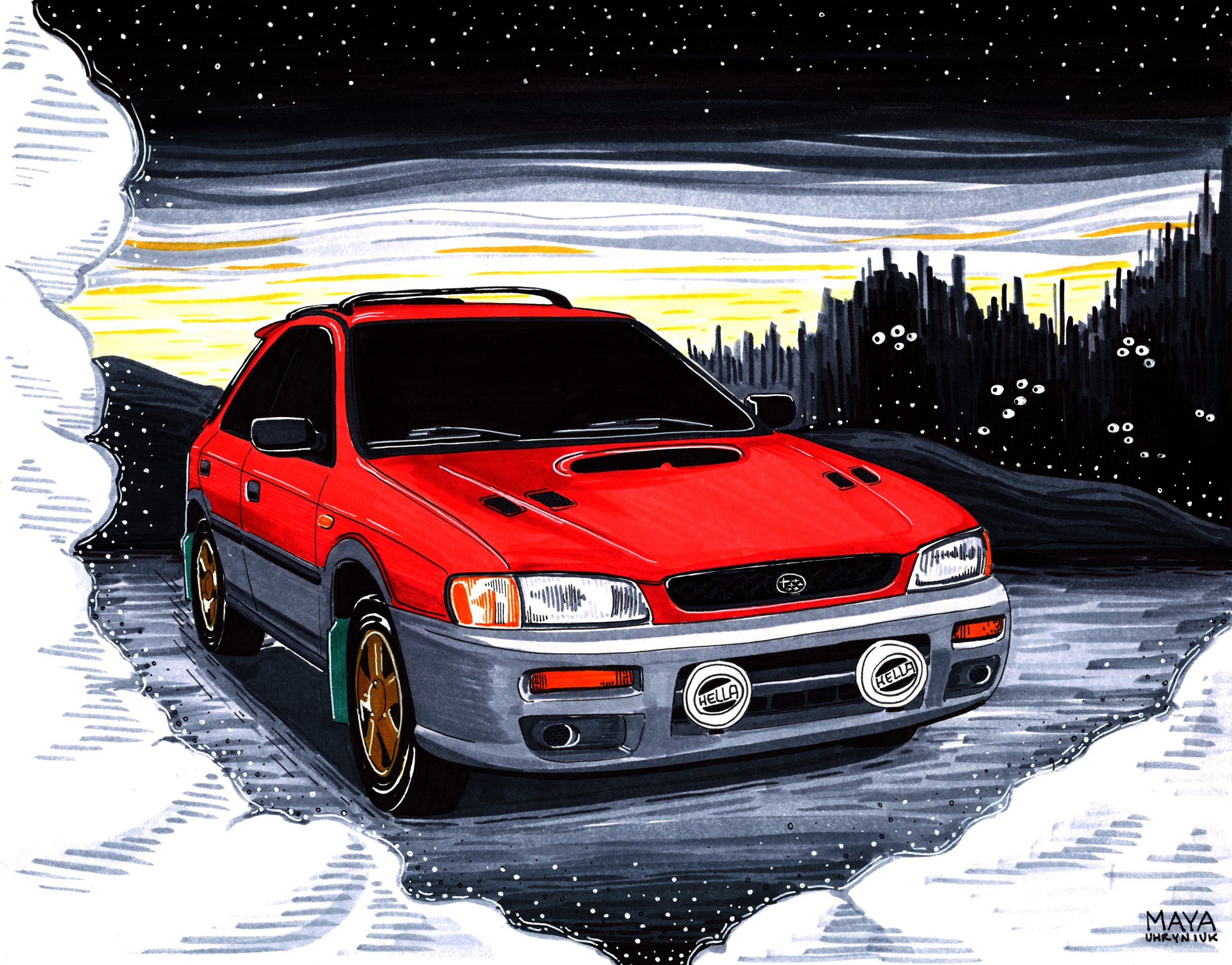 One woman's artistic take on 1990s Subaru ownership | Driving
