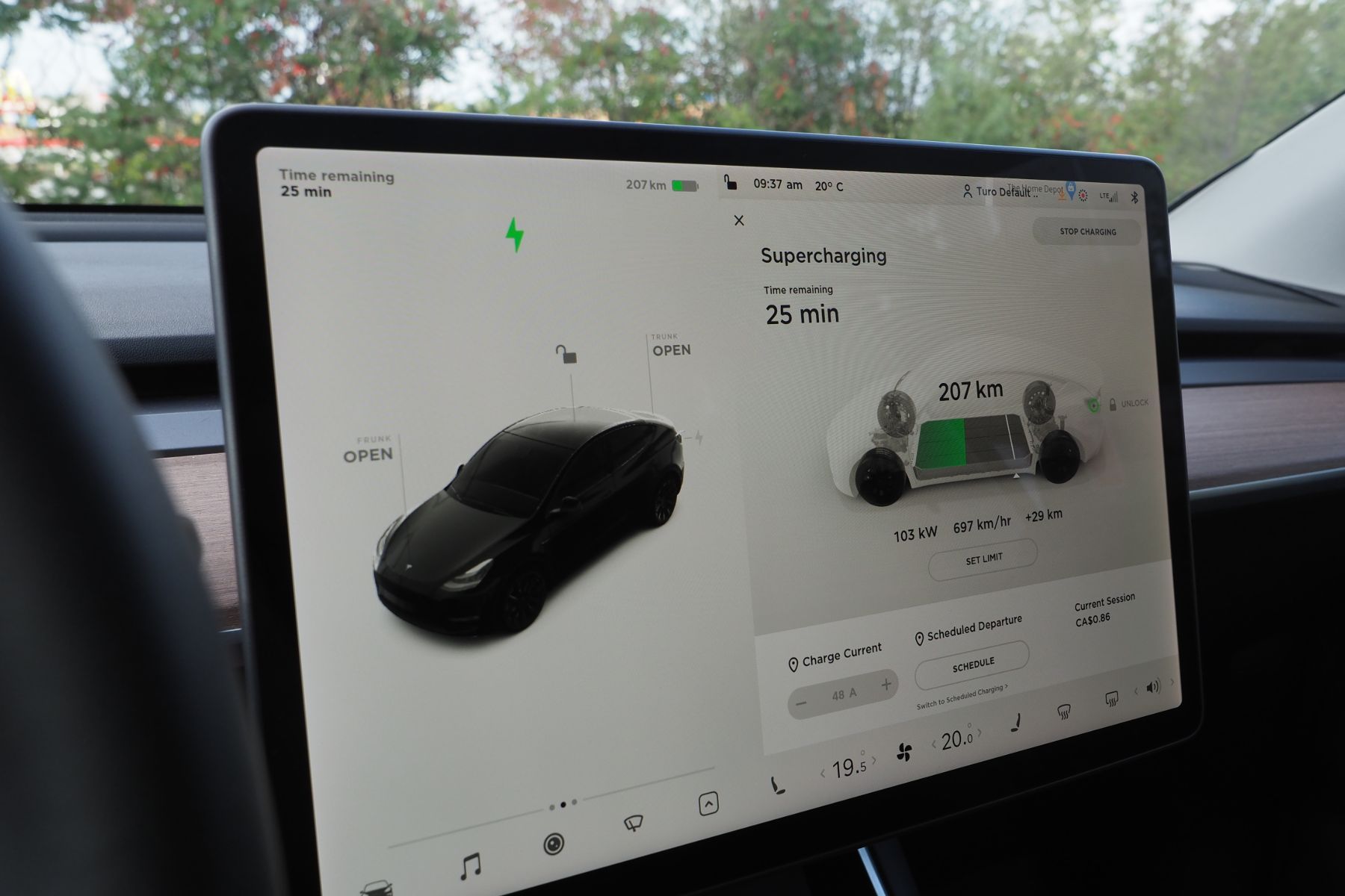 Renting a Tesla Model Y for a road trip | Driving