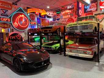 Classic car man cave holds much of Vancouver’s neon sign history | Driving