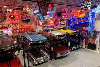 Classic car man cave holds much of Vancouver’s neon sign history | Driving