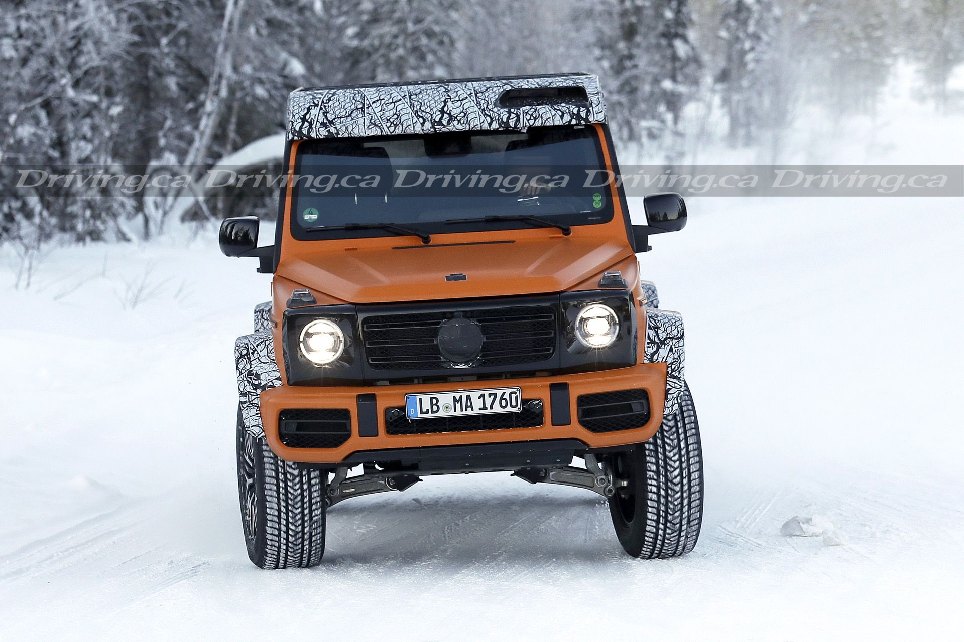 Spied! Portal-axled Mercedes-Benz G-Class 4x4 Squared caught testing ...