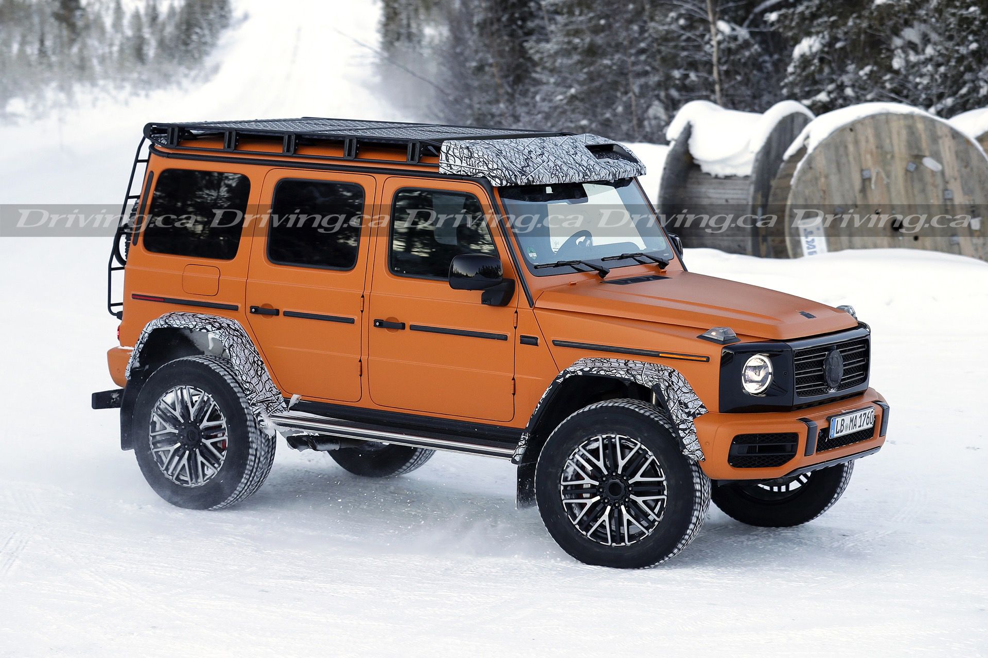 Spied! Portal-axled Mercedes-Benz G-Class 4x4 Squared caught testing ...