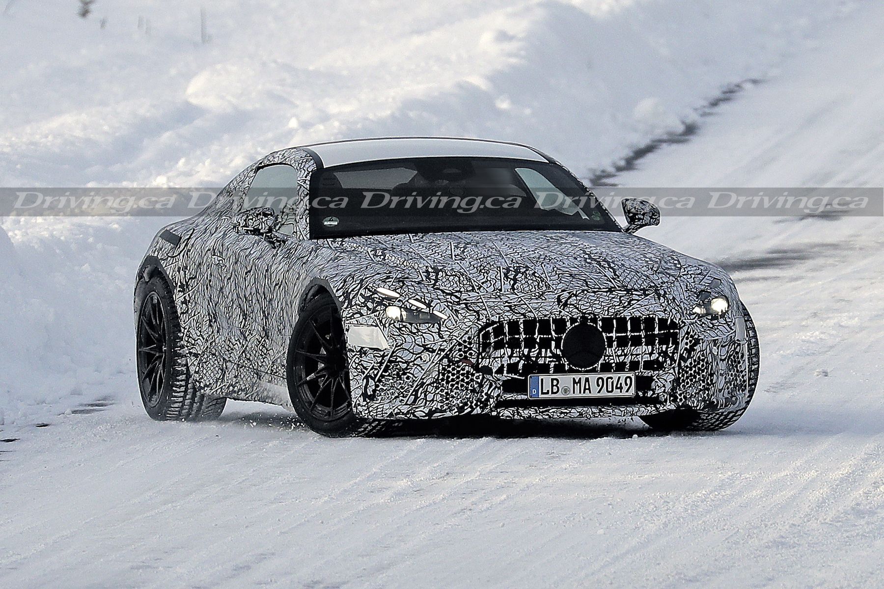 Spied! Mercedes-AMG GT seen testing on-track, in snow | Driving