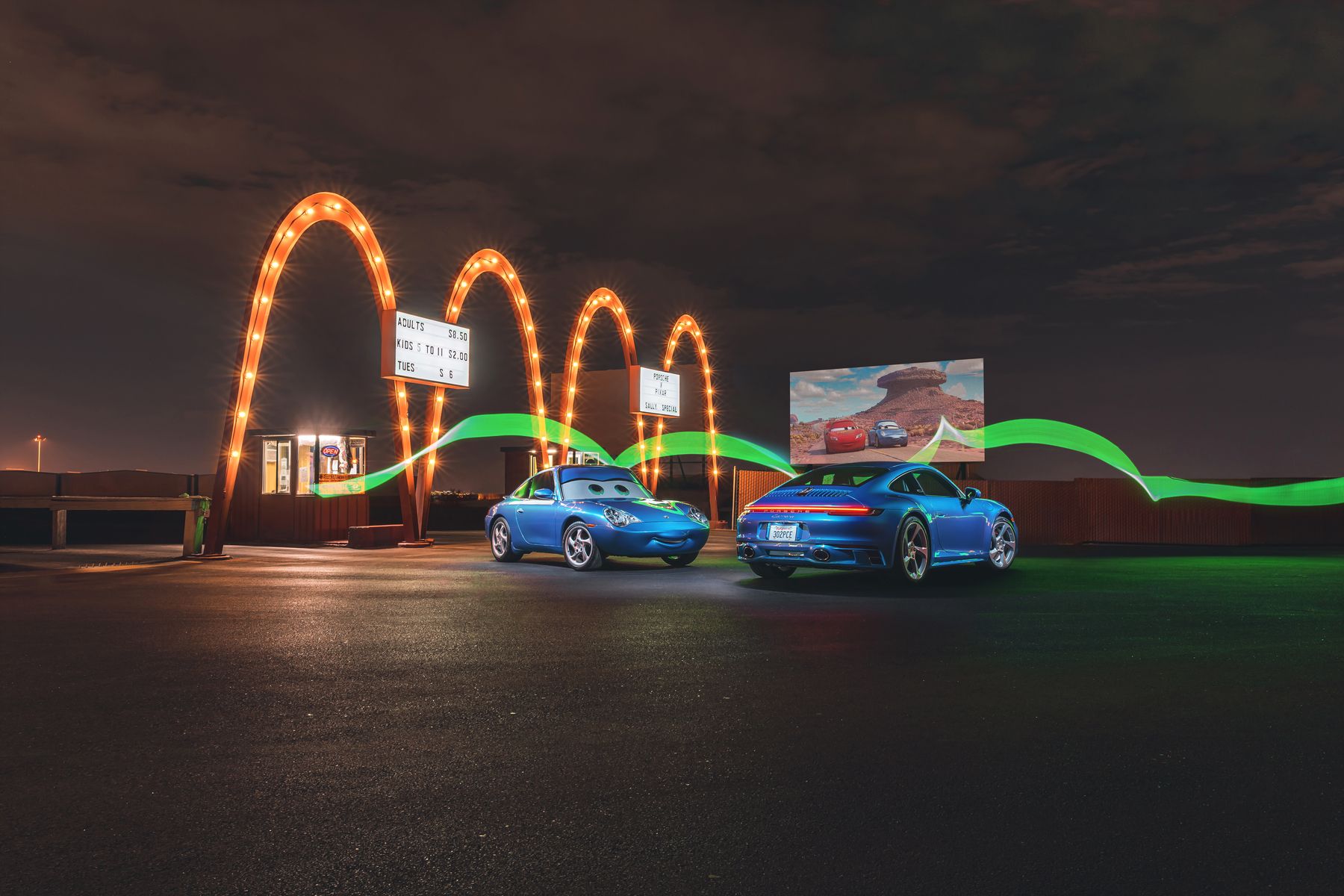 One-off Porsche 911 honours Sally Carrera from "Cars" | Driving