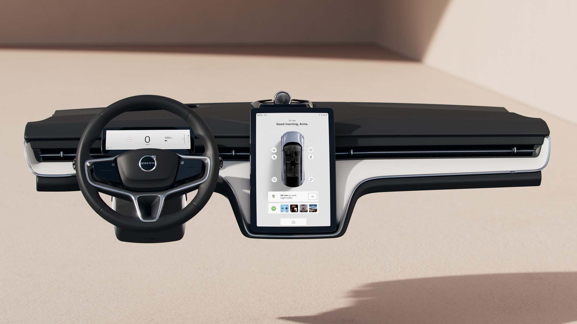 Volvo reveals the interface for its new flagship EX90 electric SUV ...