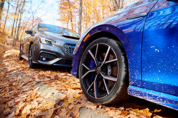 2022 VW Golf R vs Subaru WRX Car Comparison | Driving