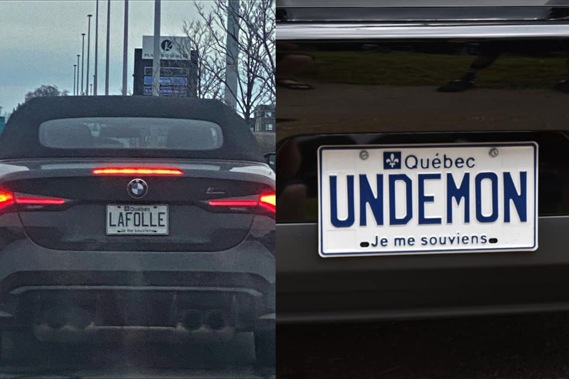 Ces plaques “Vanity” ont été refusées par la SAAQ en 2022 | Driving