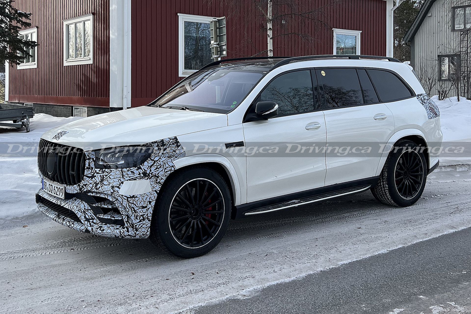Spied! Refreshed Mercedes-AMG GLS 63 caught winter testing | Driving