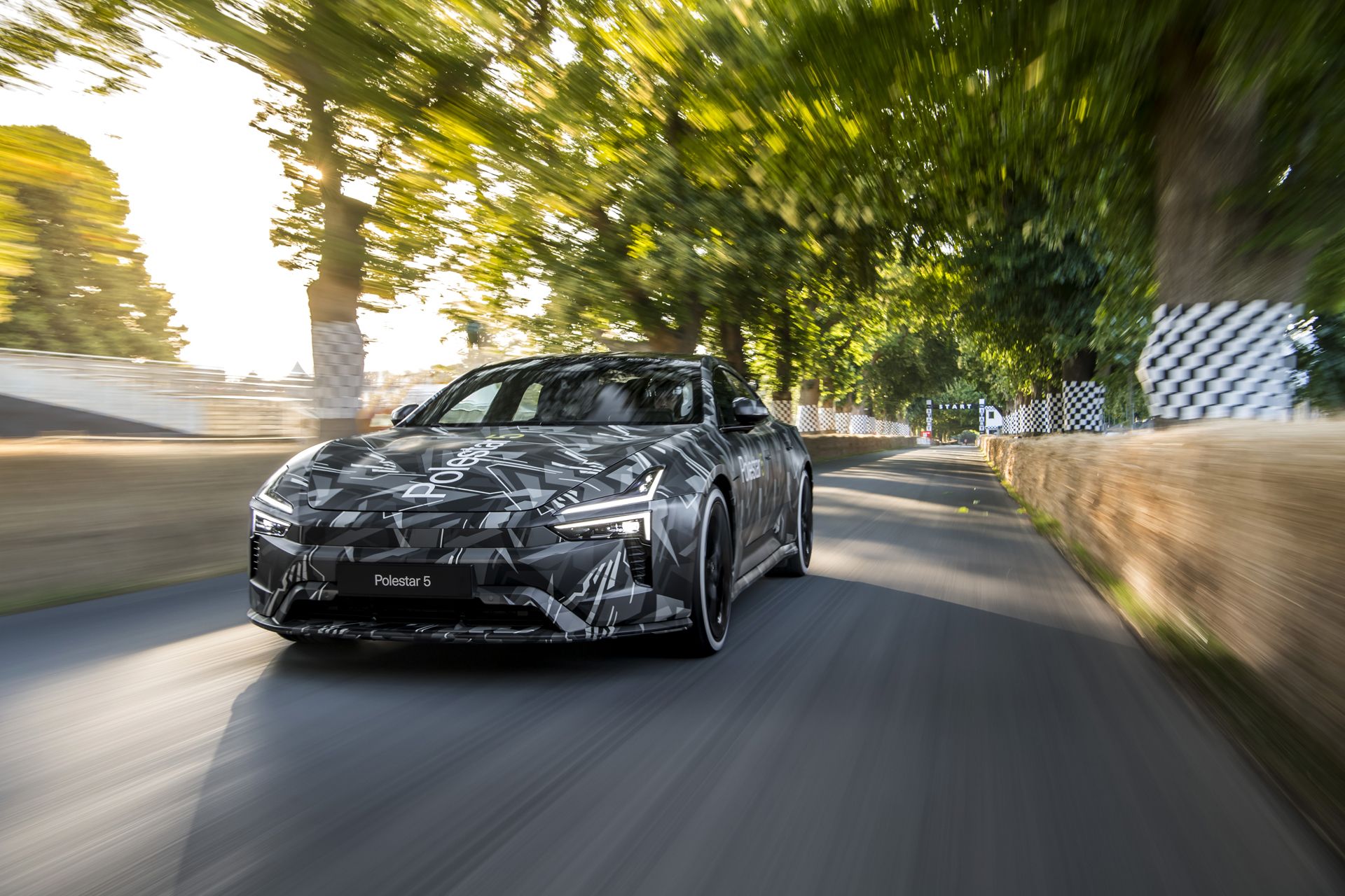 Polestar 5 prototype makes run up the hill at Goodwood | Driving