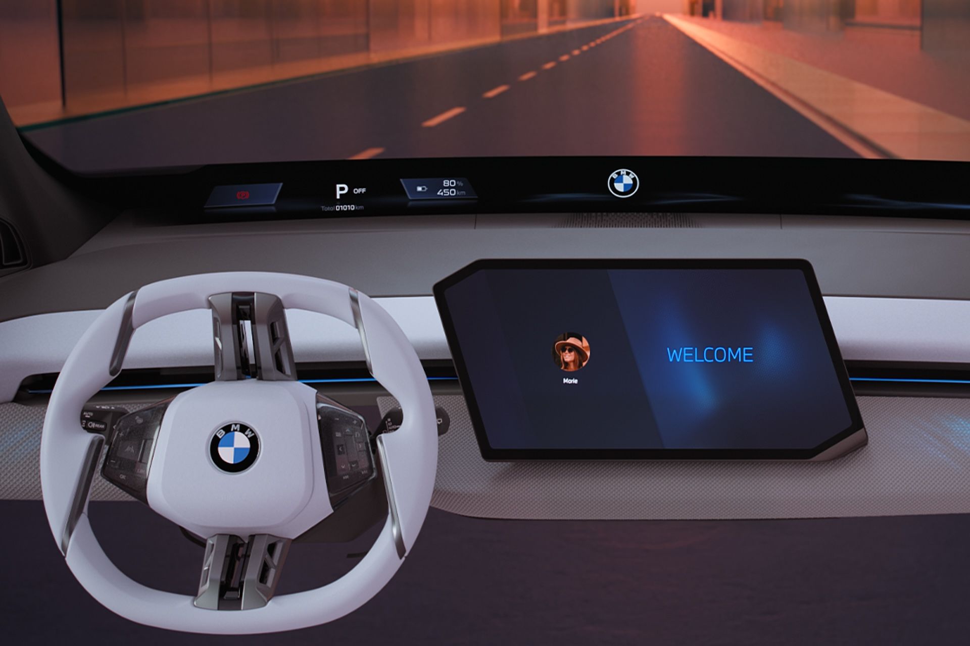 BMW's Panoramic iDrive displays info across entire lower windshield ...