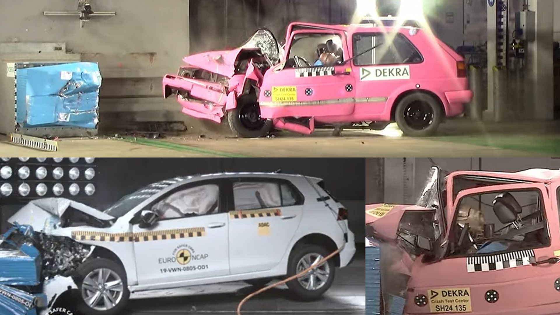 Watch: New crash test of '80s VW shows how far safety's come | Driving