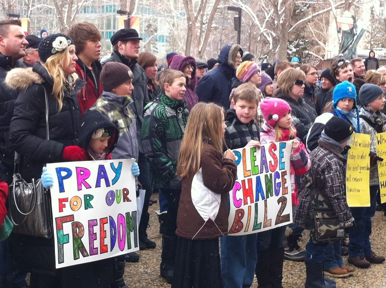 Home-schooling families protest Education Act changes | Edmonton Journal