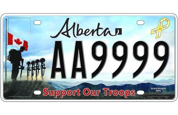 Sale of Alberta licence plates raises $220,000 for military families ...