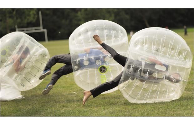 Video: Bubble suits invade Edmonton | Edmonton Journal