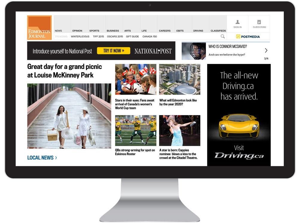 Edmonton Journal launches new responsive website | Edmonton Journal