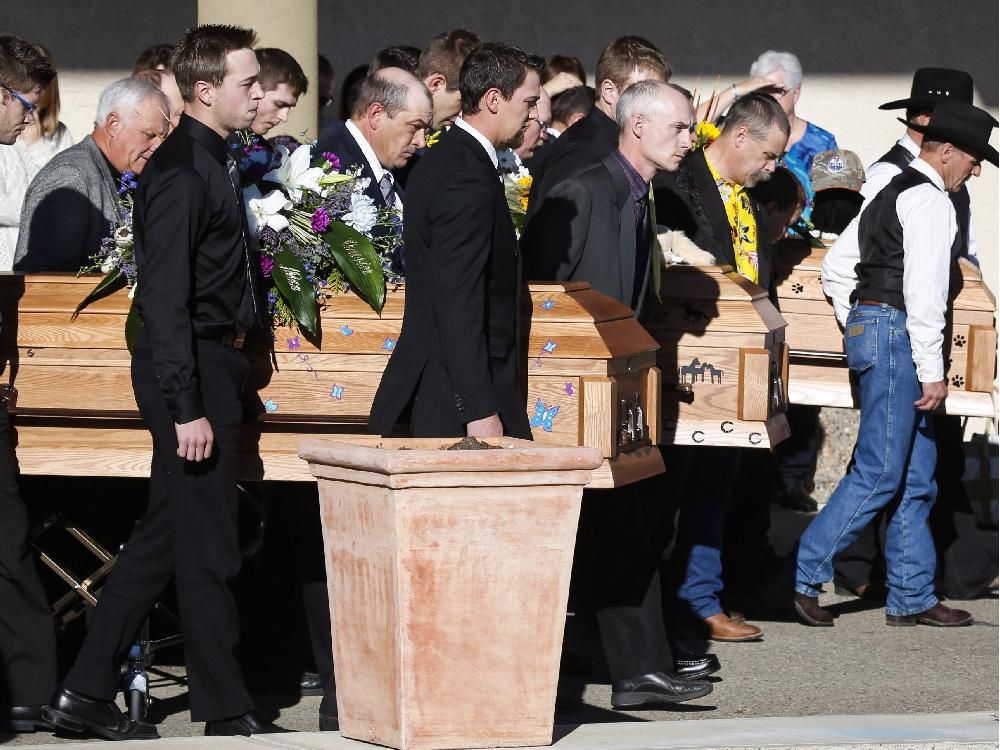 Funeral service held for three Alberta sisters buried in grain truck ...