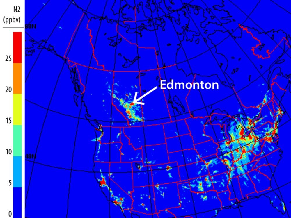 Hot spots depict how coal plants contribute to Edmonton pollution in ...
