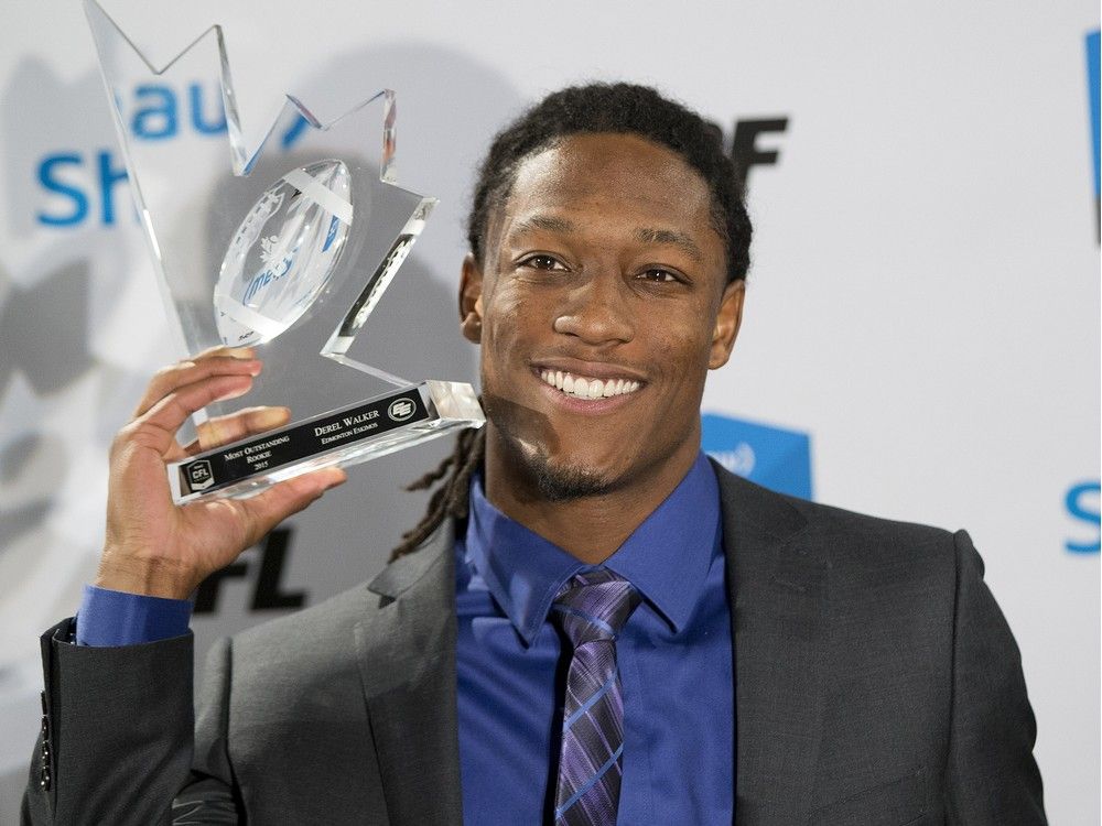 Eskimos' Derel Walker wins CFL most outstanding rookie award | Edmonton ...