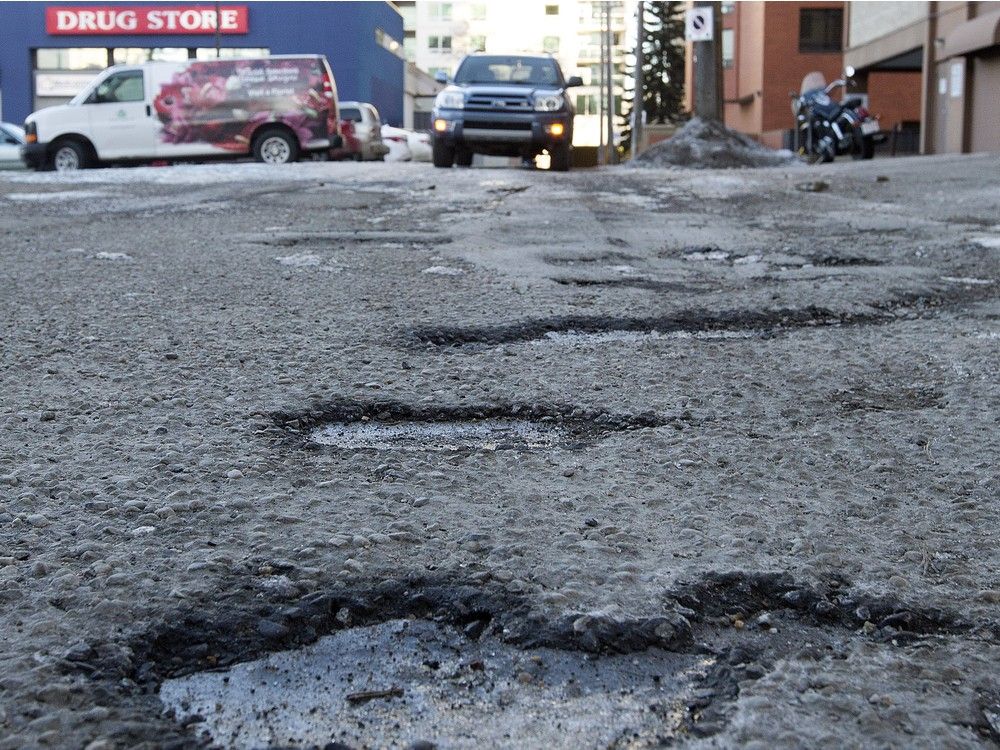 Mild January likely means fewer potholes in Edmonton | Edmonton Journal