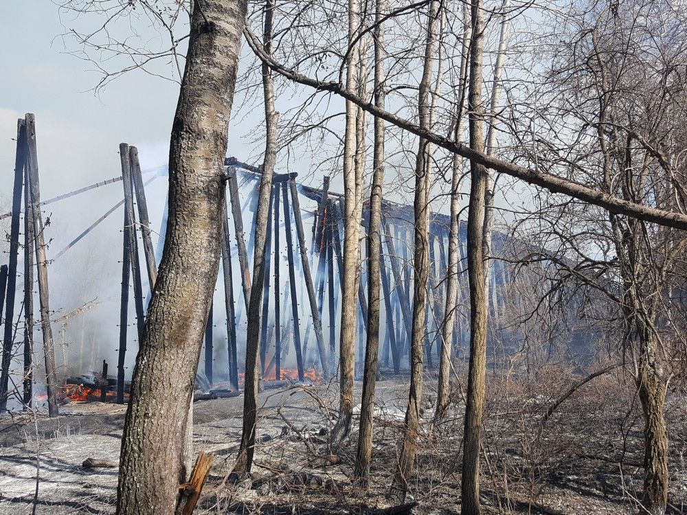 RCMP investigate trestle bridge fire in northern Alberta | Edmonton Journal