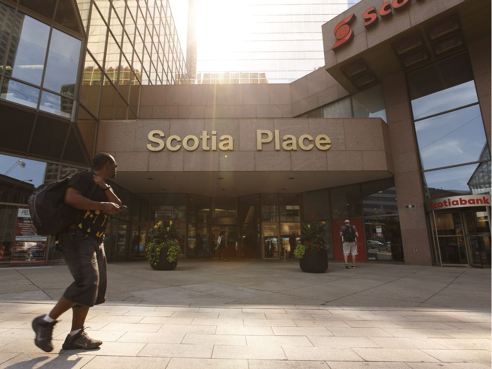 Out with the gold, in with the blue as Scotia Place plans major ...