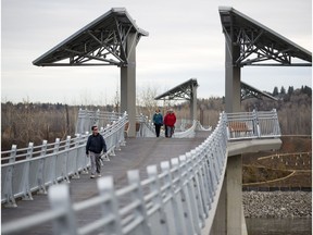 New southwest Edmonton footbridge opens up river valley | Edmonton Journal