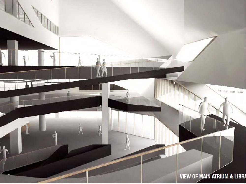 New renderings show sleek new Stanley A. Milner Library after ...