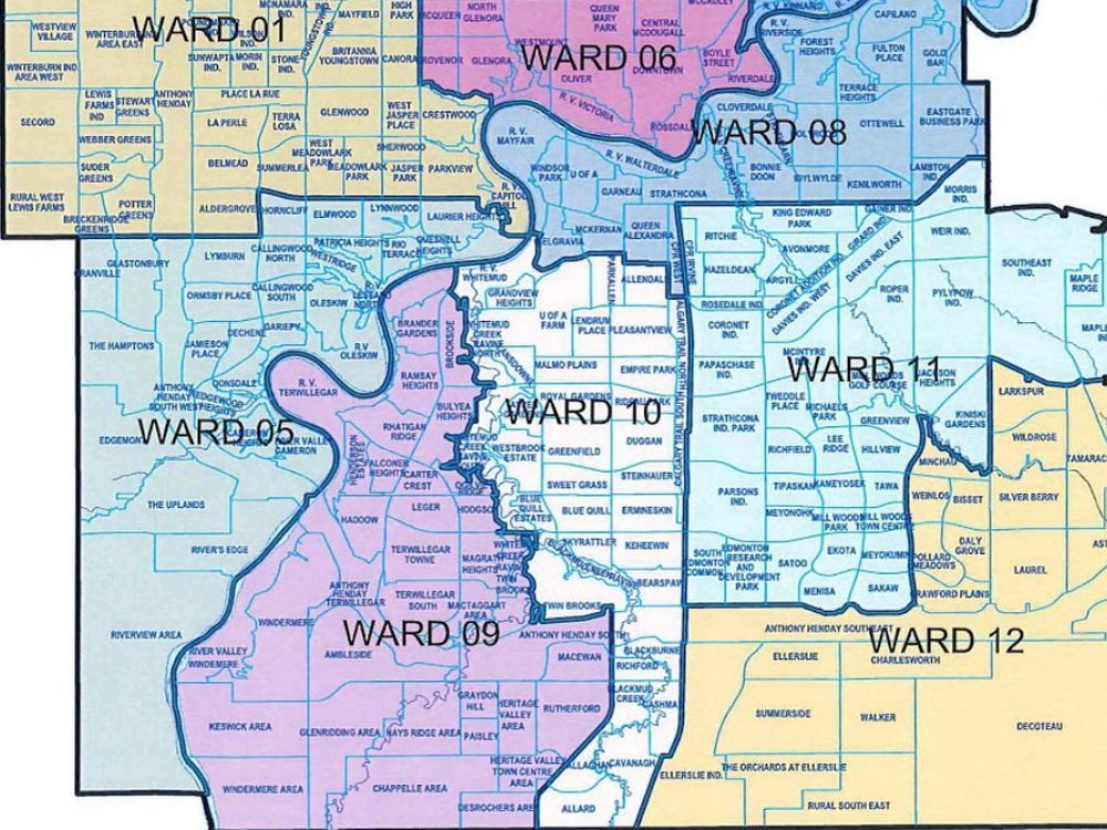New ward boundaries set for south Edmonton | Edmonton Journal