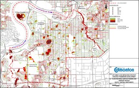 Flood maps highlights points of concern in Edmonton | Edmonton Journal