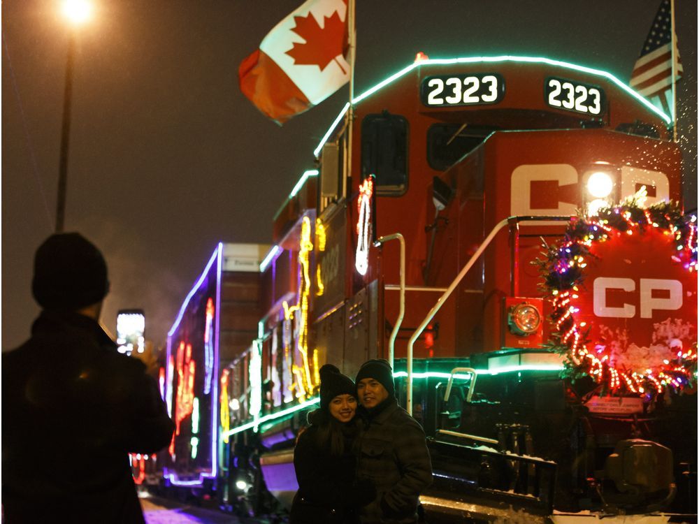 Photo gallery: CP Holiday Train stops in Edmonton | Edmonton Journal