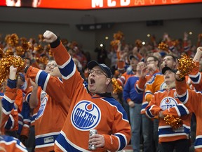 Oilers fans cheer their hearts out in Game 7 versus Anaheim Ducks ...