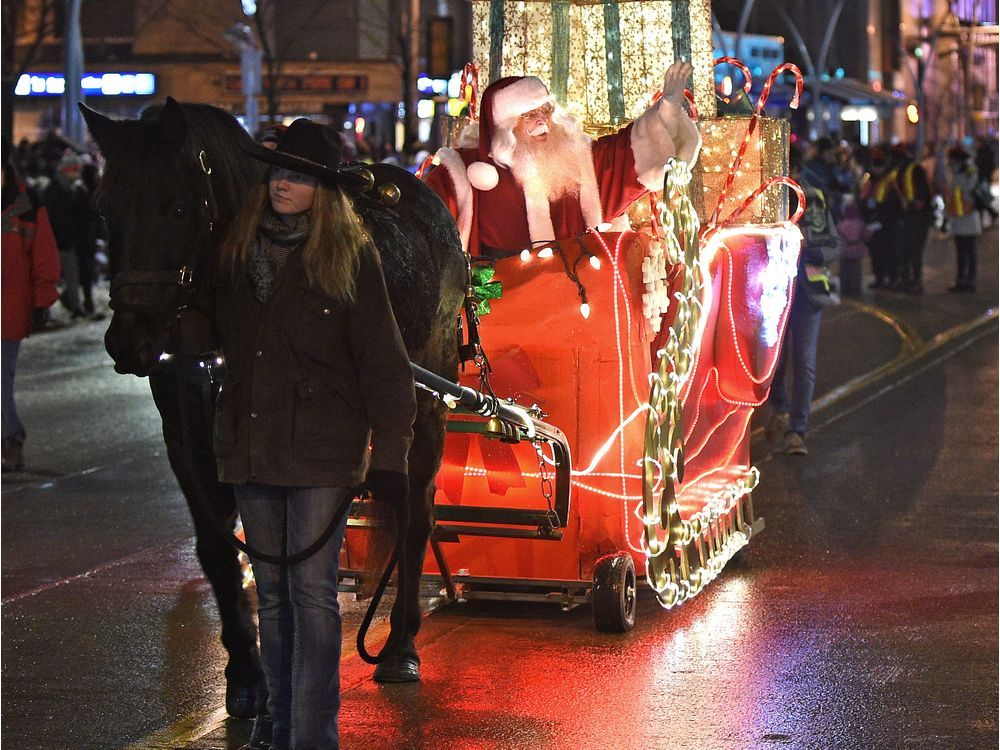 Santa's Parade of Lights takes festive path down Jasper Ave | Edmonton ...
