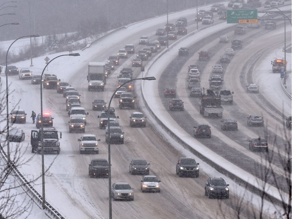 More than 180 crashes in Edmonton; road conditions deteriorating ...