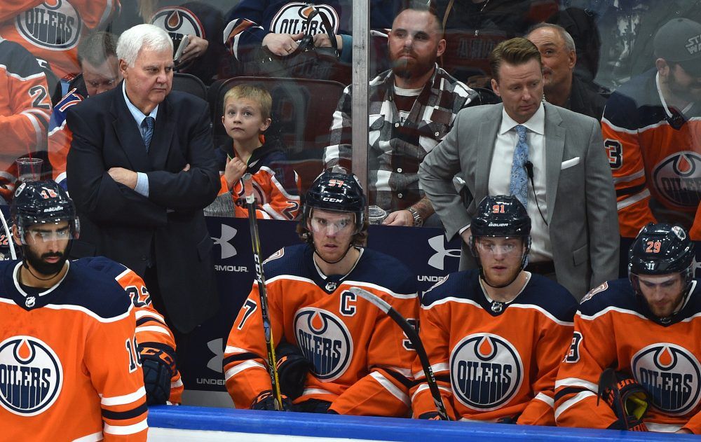 NHL: Edmonton Oilers coach Ken Hitchcock after loss to San Jose Sharks ...