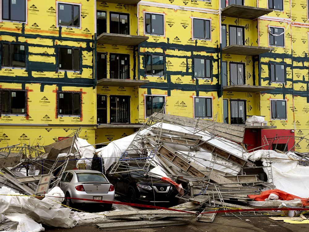 Scaffolding collapses in Southwest Edmonton, OHS investigating ...