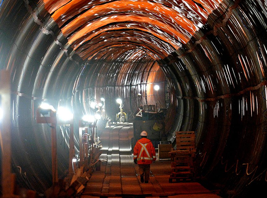 Watch: Edmonton Valley Line LRT tunnel construction update | Edmonton ...