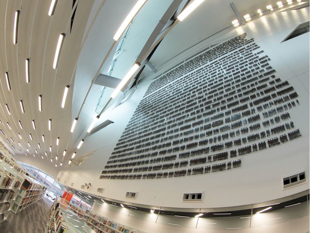 The new Milner Library uplifting, while its art contemplates eternity ...